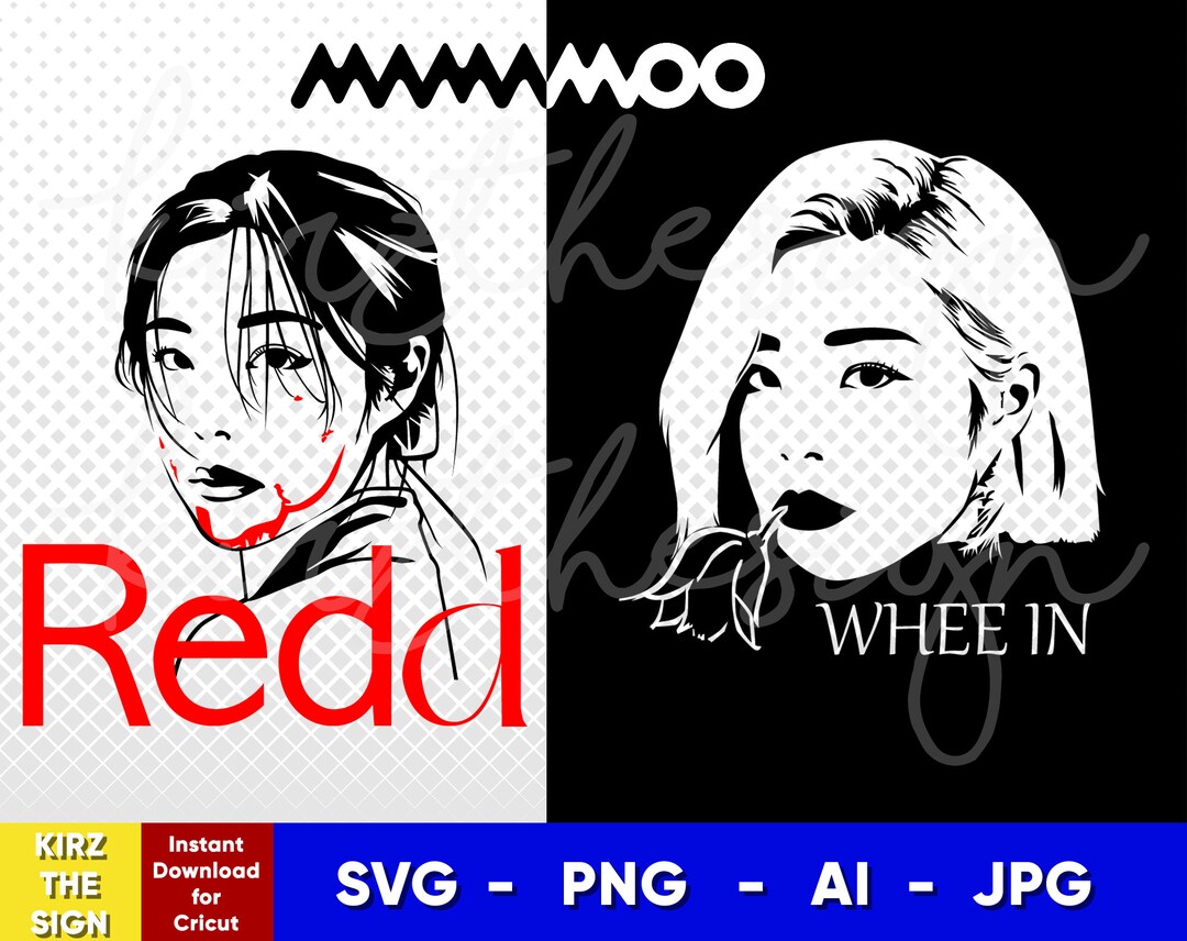 Mamamoo Whee in Stencil | Svg, Png, Ai, Jpg | Digital Download Cut File ...