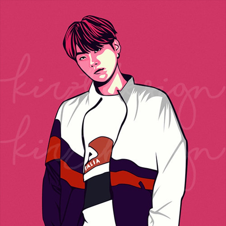 BTS Suga Svg Png Ai Digital Download Vector for Poster - Etsy Ireland