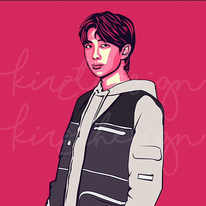 BTS RM / Svg, Png, Ai / Vector de descarga digital para impresión de ...