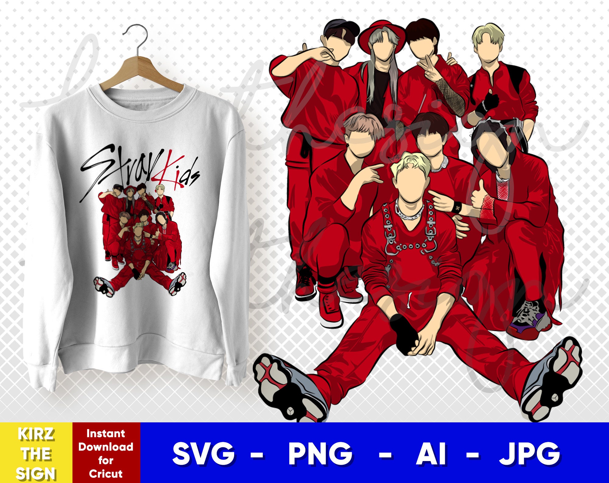 Stray Kids Skz Svg Png Ai Digital Download Cut File - Etsy Canada