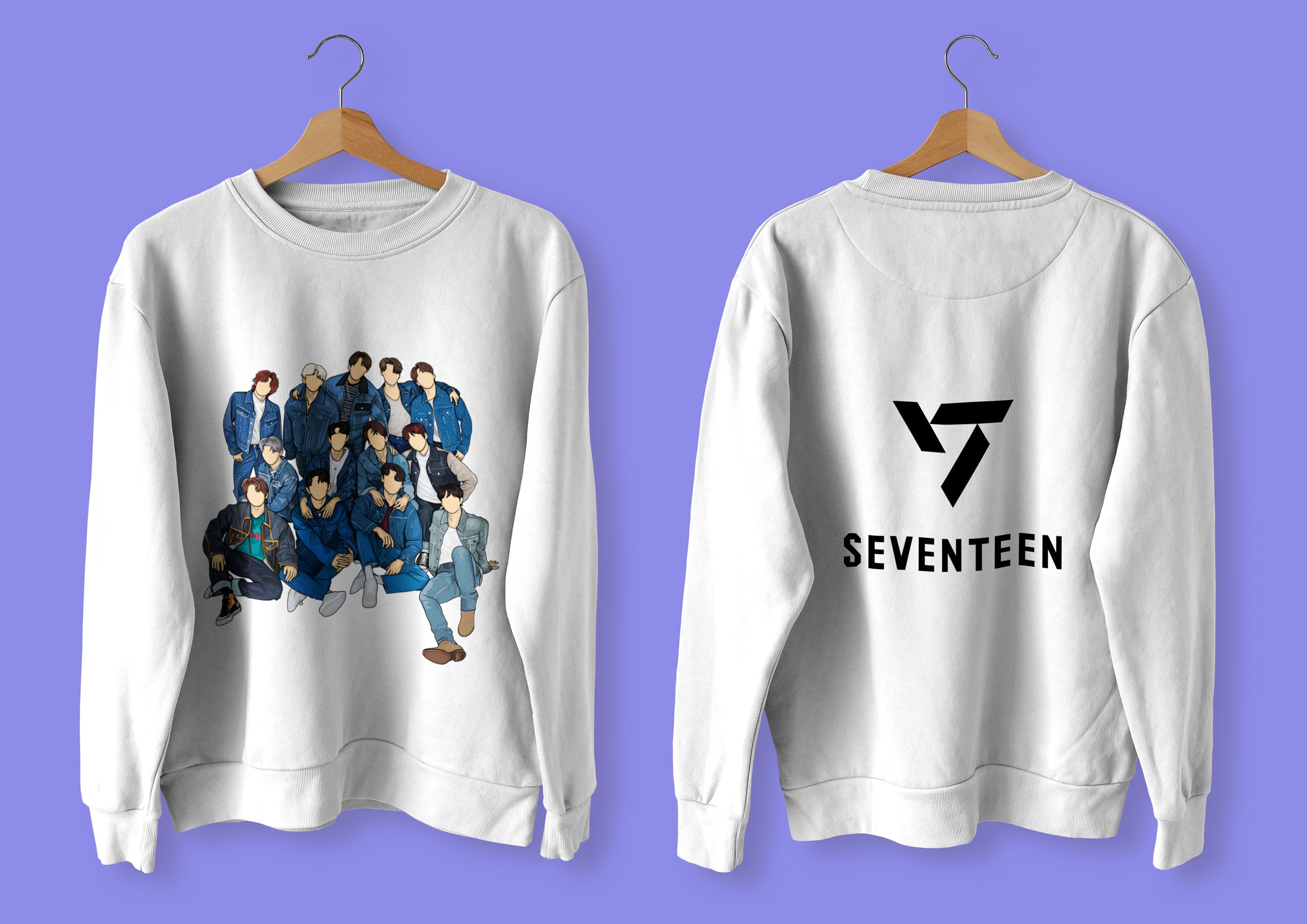 Seventeen (carat) | Svg, Png, Ai | Digital Download Cut File Template ...