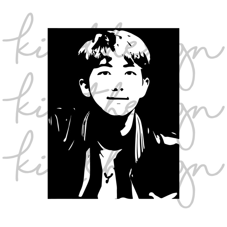 BTS RM Stencil Svg Png Ai Digital Download Cut File - Etsy