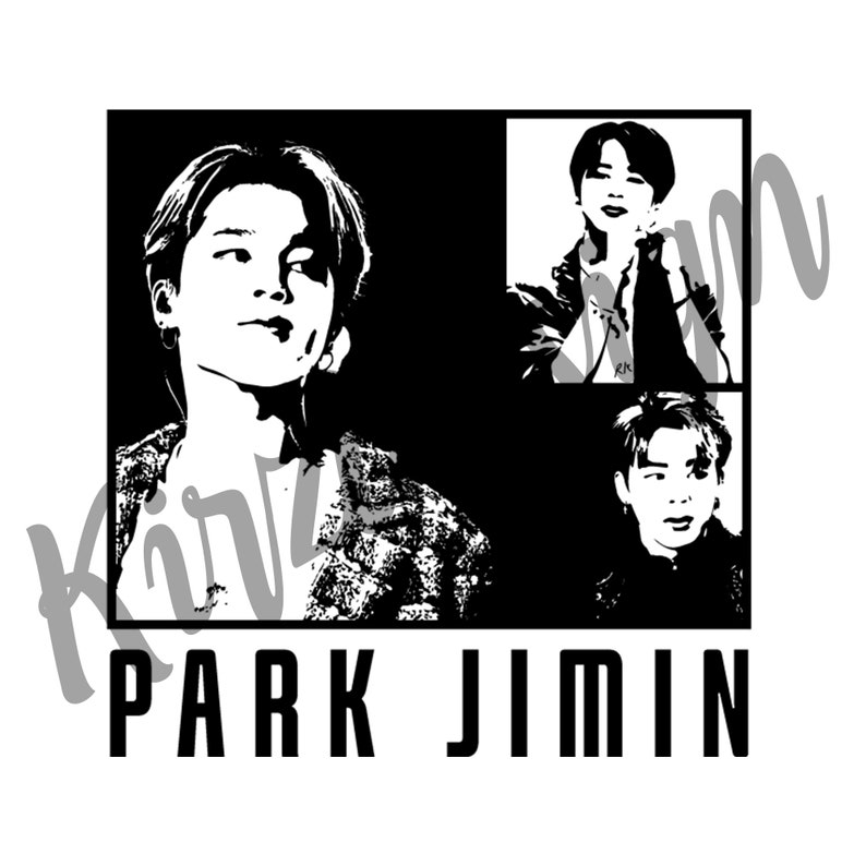 BTS Jimin Stencil / Svg, Png, Ai / Digital Download plantilla de ...