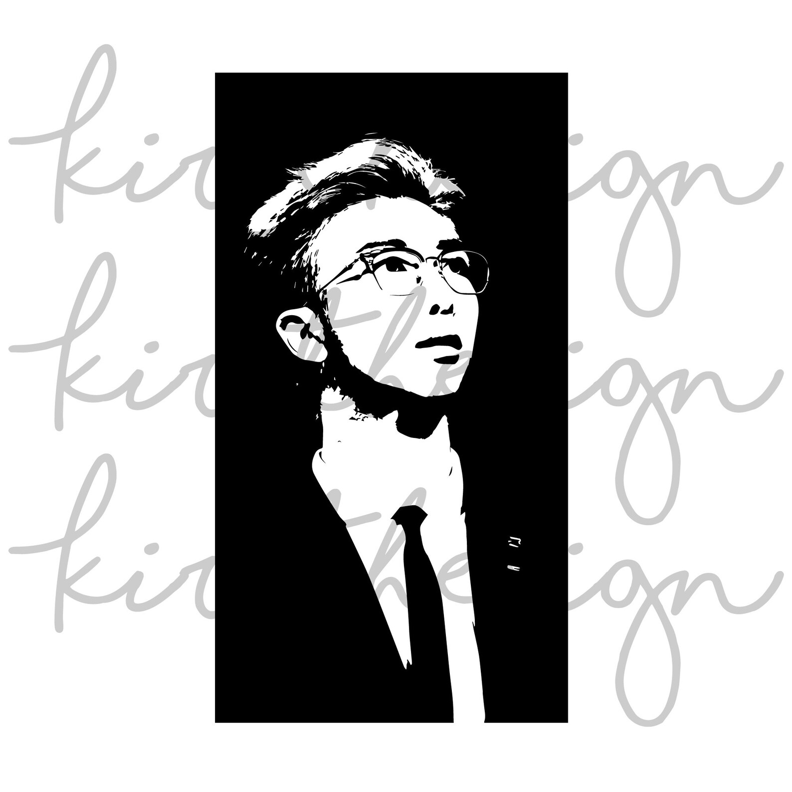 BTS RM Stencil Svg Png Ai Digital Download Cut File - Etsy