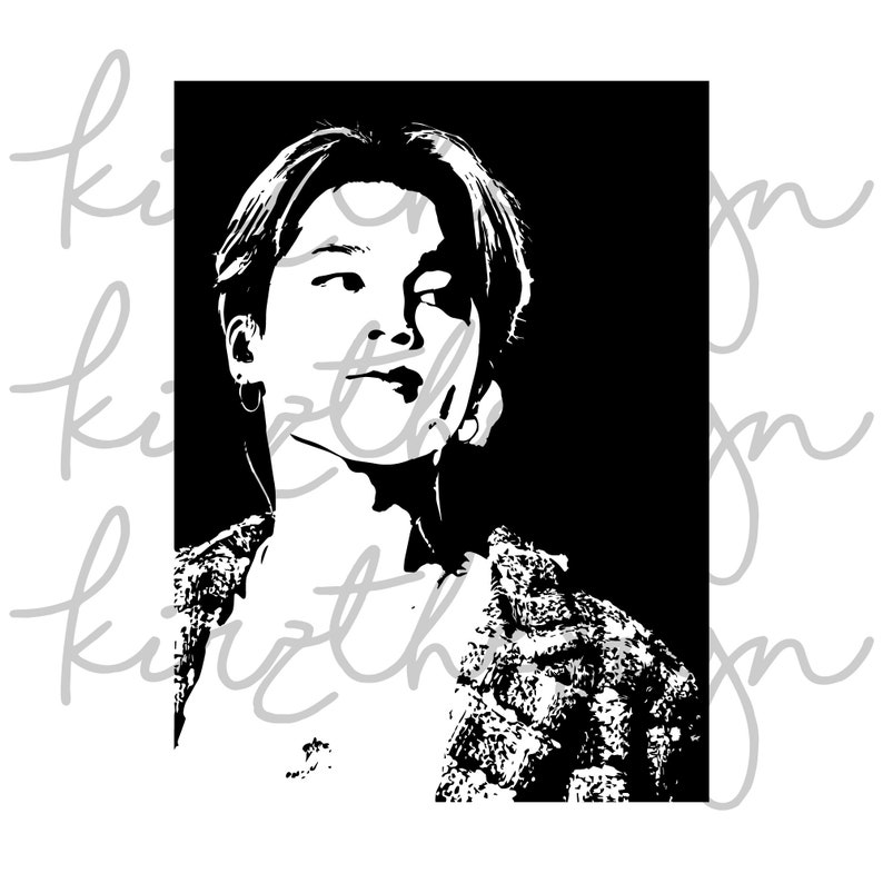 BTS Jimin Stencil Svg Png Ai Digital Download Cut File - Etsy Canada