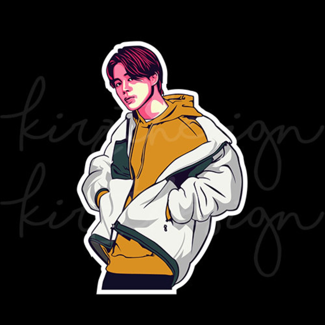 BTS Jimin Svg, Png, Ai Digital Download Vector for Poster Print/wall ...