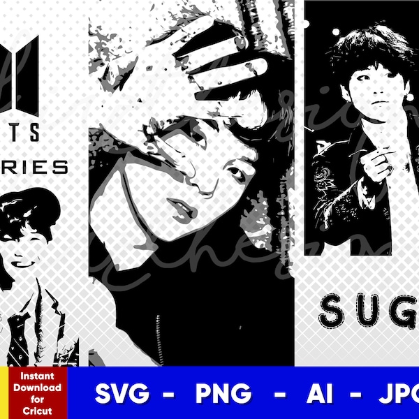 Bts Suga Svg - Etsy