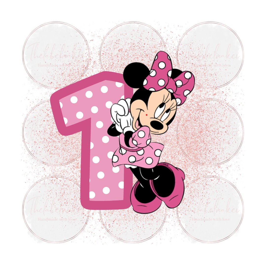 Number 1 Minnie Theme Digital Download - Etsy