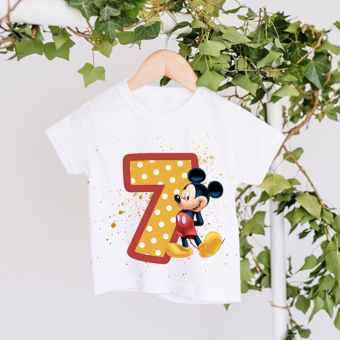 Number 7 Mickey Inspired Number Digital Download - Etsy