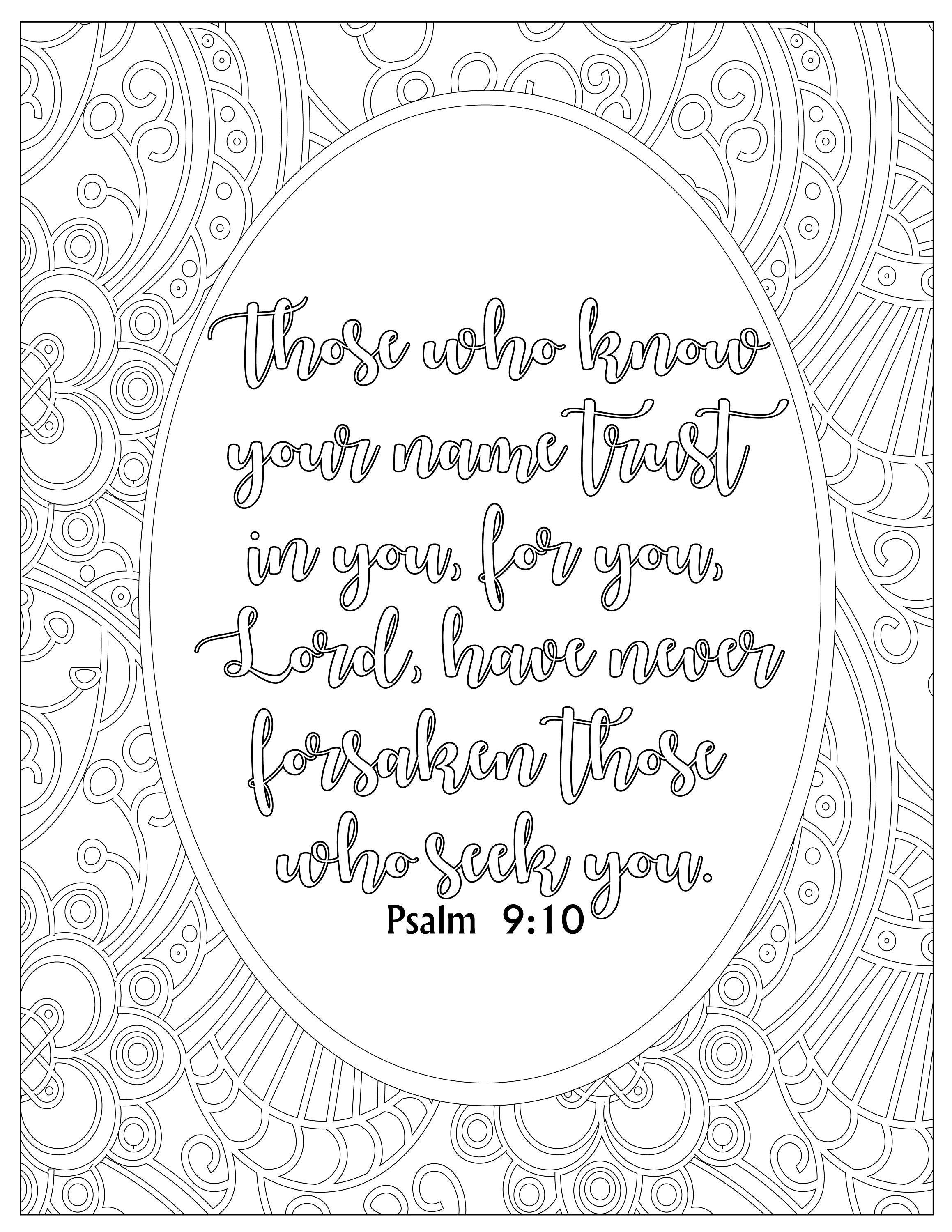 36 Printable Psalm Coloring Pages - Etsy UK