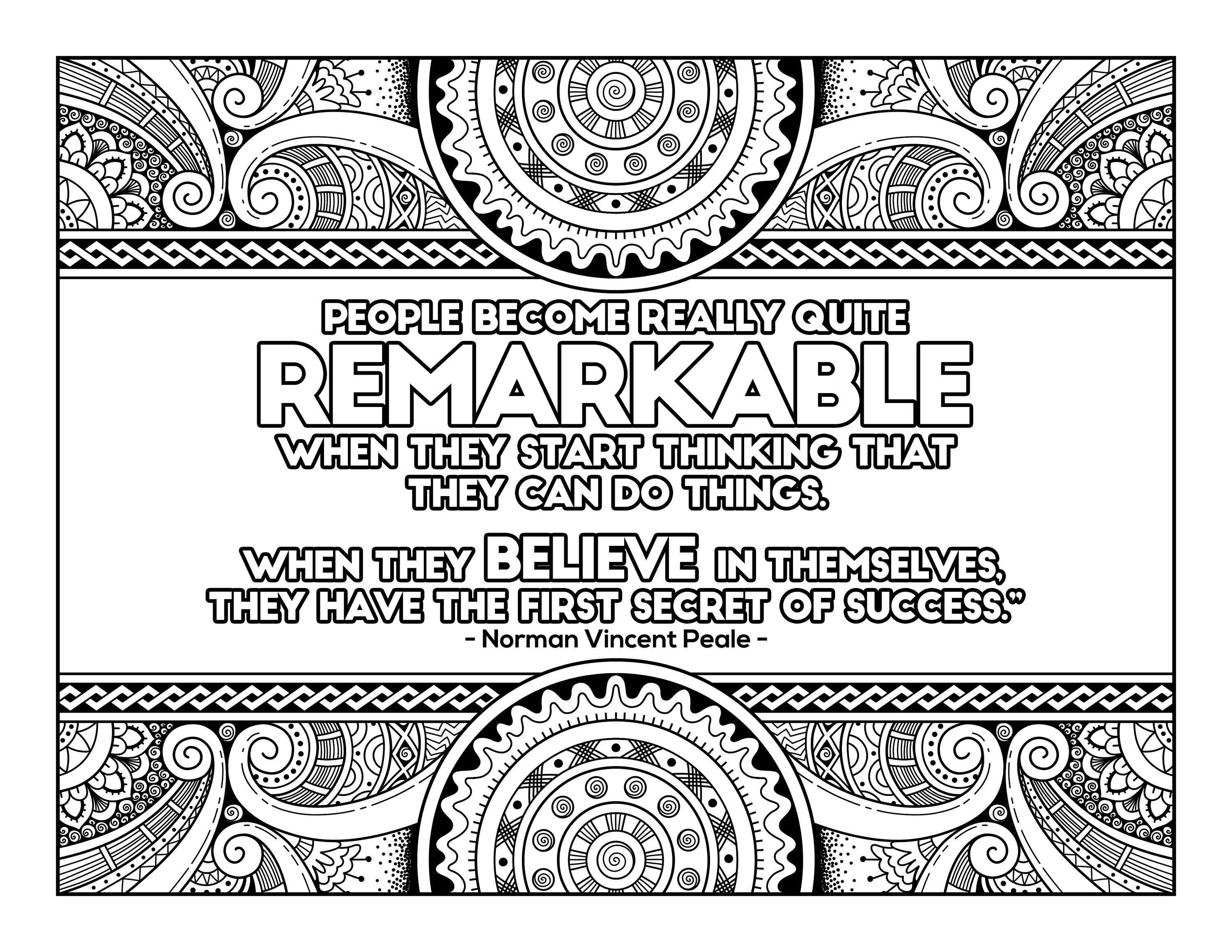 40 Printable Inspirational Coloring Pages (Instant Download) - Etsy