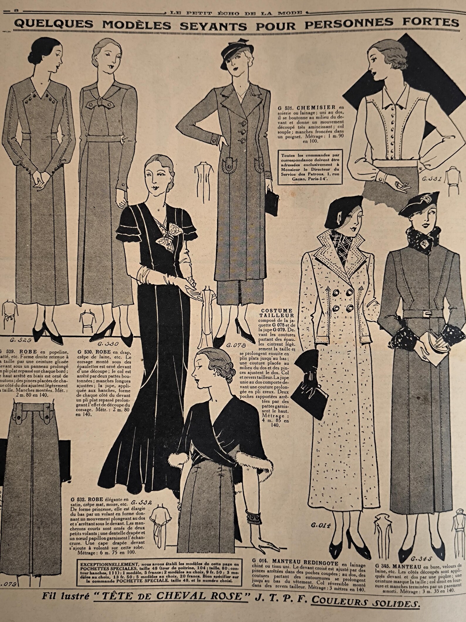Le Petit De La Mode French Magazine Special Edition Hats October 1934 ...