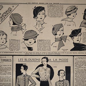Le Petit De La Mode French Magazine Special Edition Hats October 1934 ...