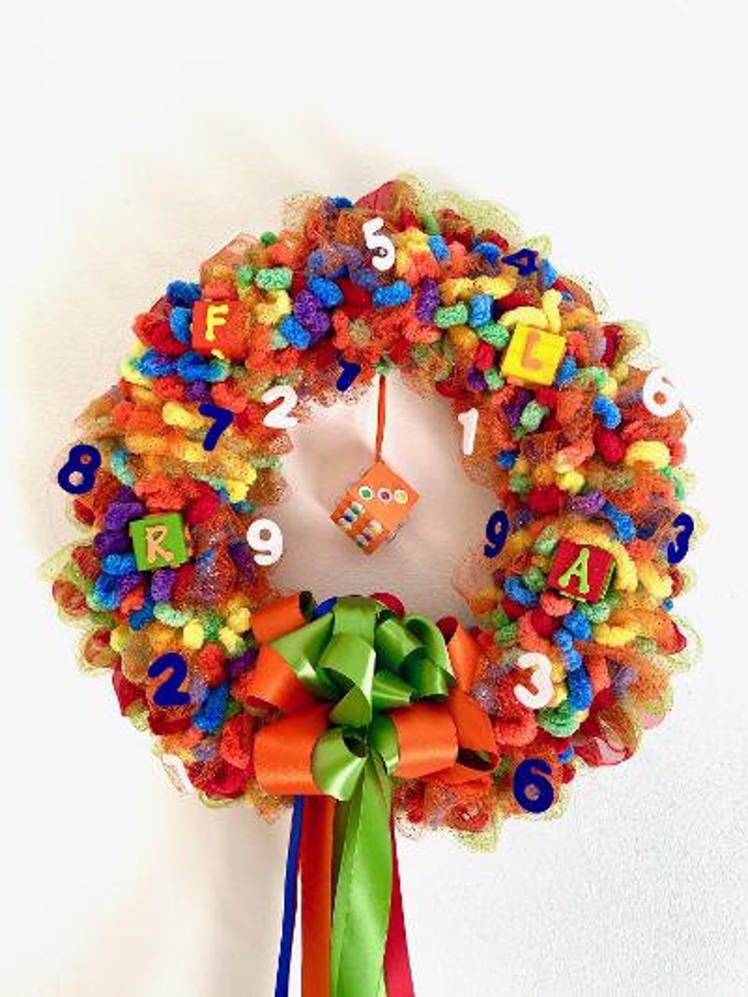 Fun Confetti Baby Wreath Baby Shower Personalize - Etsy
