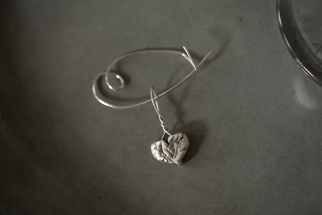 Handcrafted Silver Heart Pin Pendant: Wise Love Gift - Etsy
