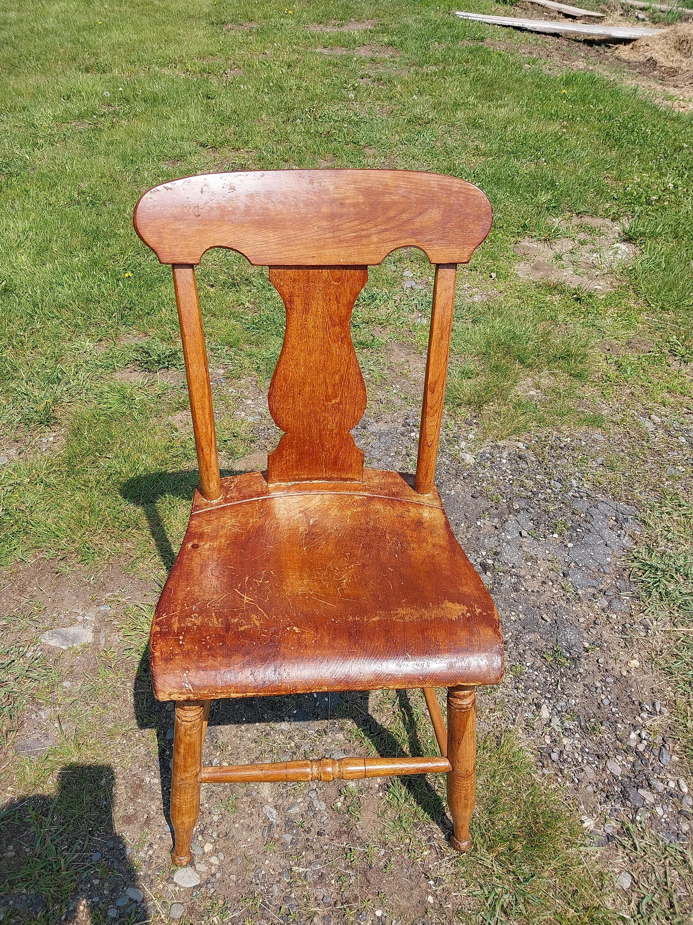 Vintage Farmhouse Antique Chair - Free Shipping - Etsy