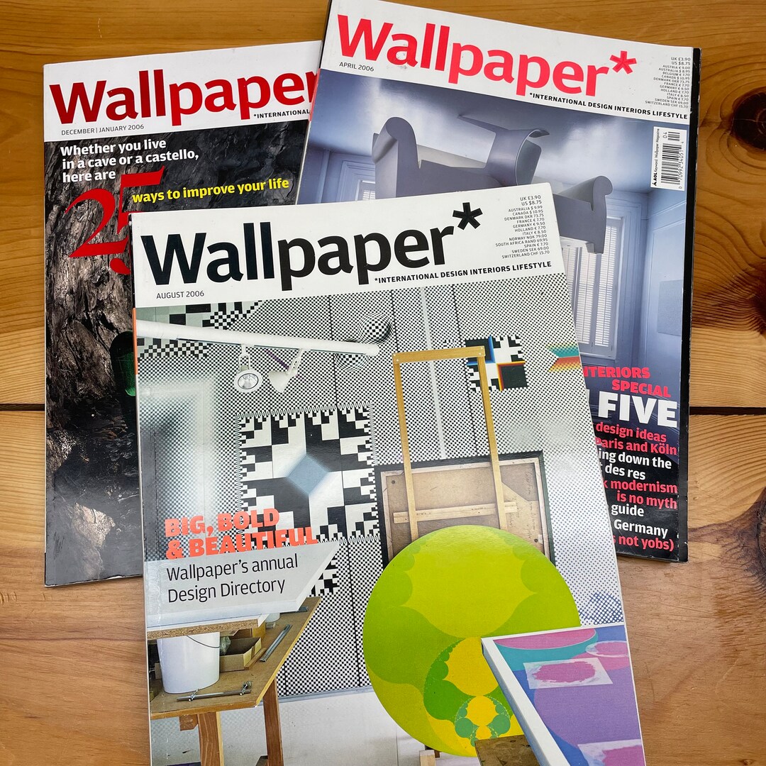Wallpaper Magazine Set of 3 Magazines 2006 Fashion Design Architecture ...