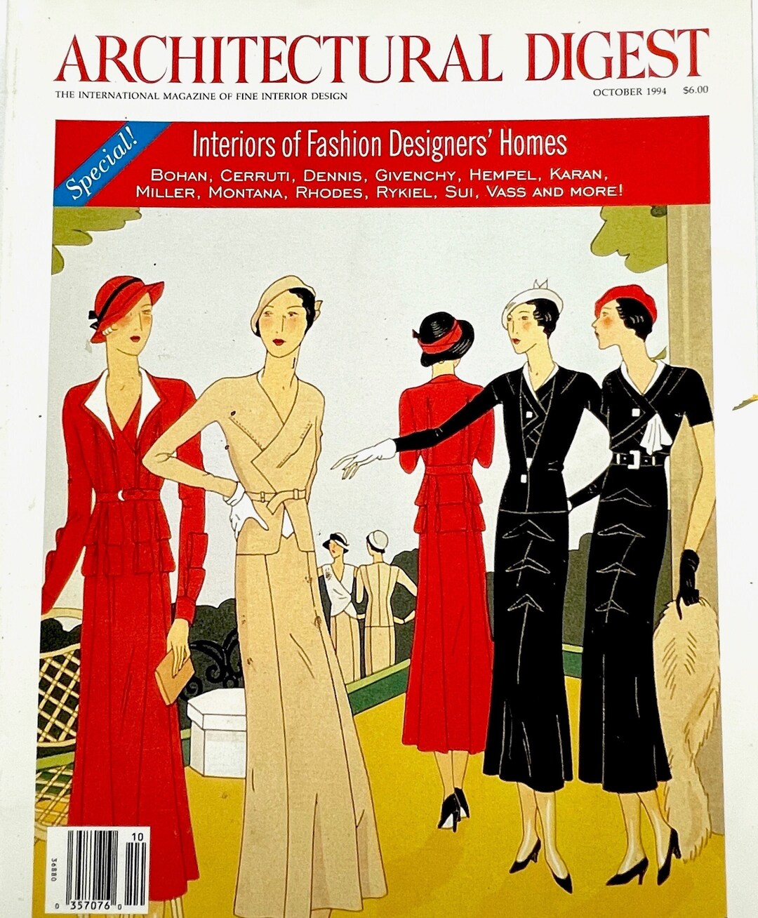 Architectural Digest Magazine Interiors of Fashion Designers Home ...