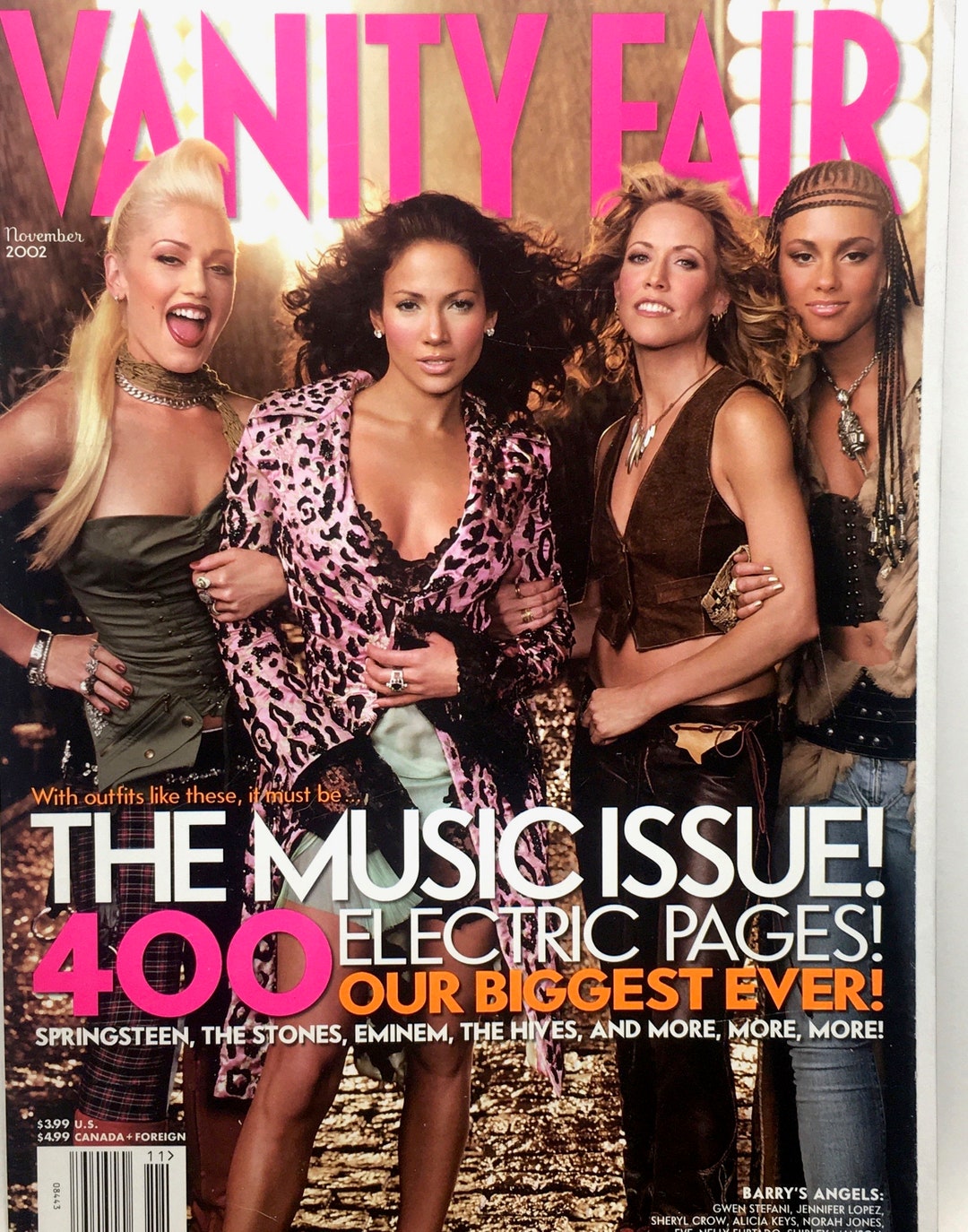 Vanity Fair Vintage Review, the Music Issue, November 2002, VA 02 - Etsy