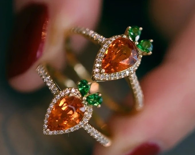 Punny 3-carrot Ring - Etsy