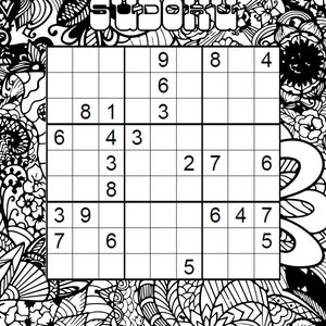 Sudoku Coloring Book (5 Page PDF INSTANT DOWNLOAD), Adult Activity Book ...