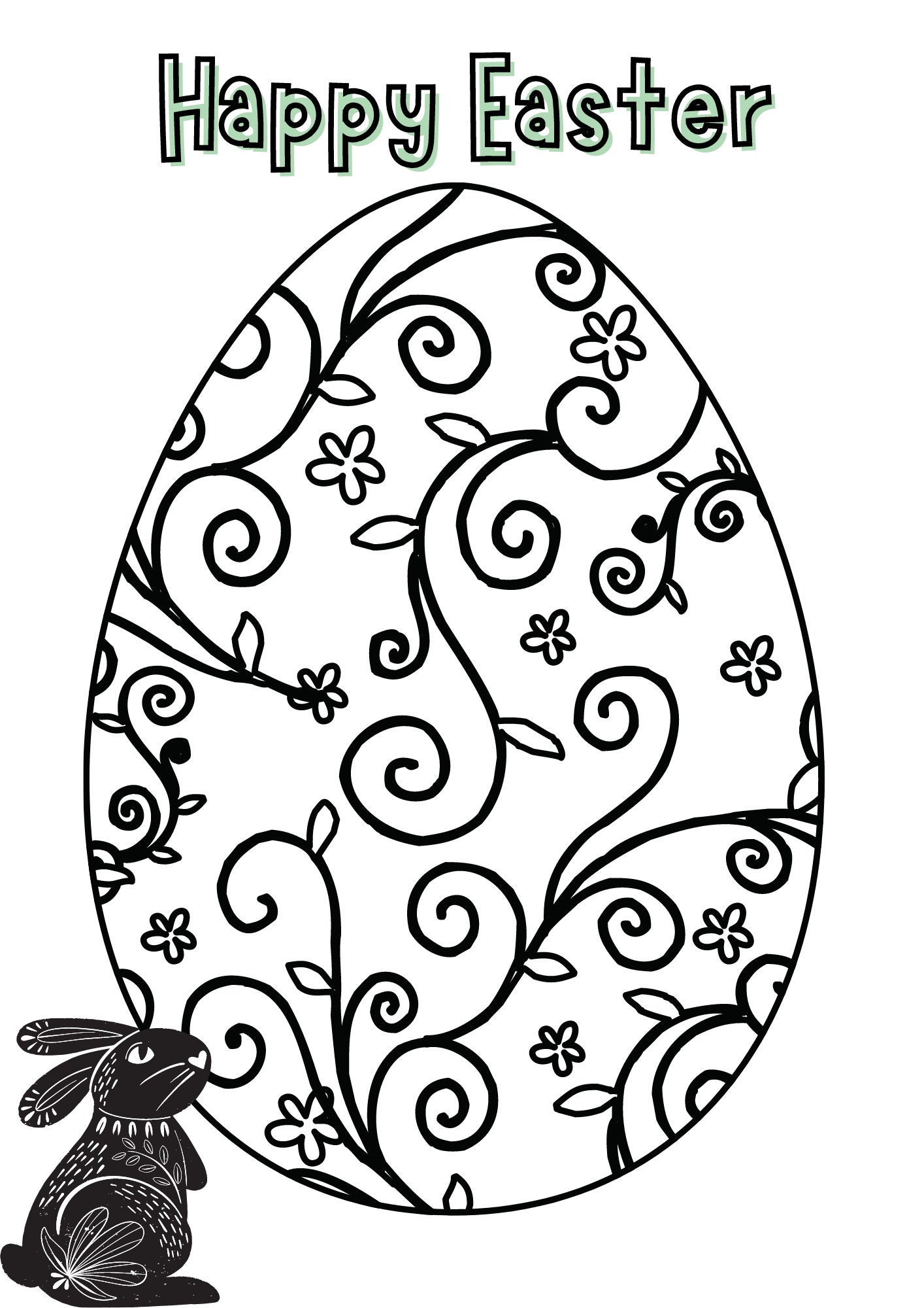 Easter Mandala Coloring Pages for Adults (instant PDF Download!) - Etsy