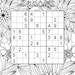 Sudoku Coloring Book (5 Page PDF INSTANT DOWNLOAD), Adult Activity Book ...