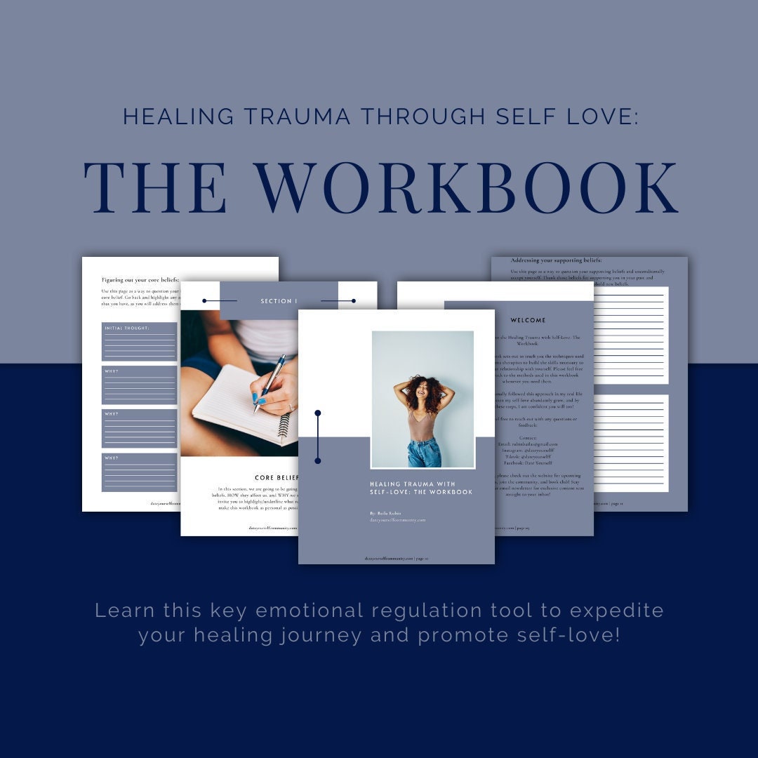 Heal Trauma Through Self Love Workbook; Self Love E-book, Healing ...