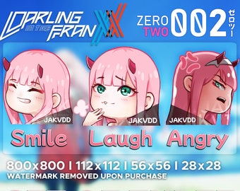 Zero Two Emotes - Etsy