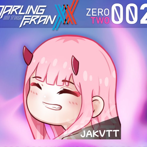 Zero Two Emote Pack for Twitch or Discord | Etsy