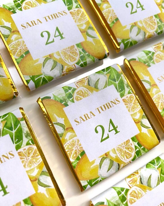 Personalized Custom Individually Wrapped Chocolates Birthday - Etsy
