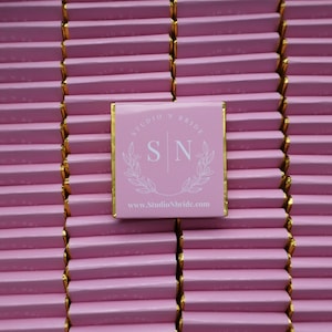 Custom Individually Wrapped Chocolates Business Logo Favors for ...