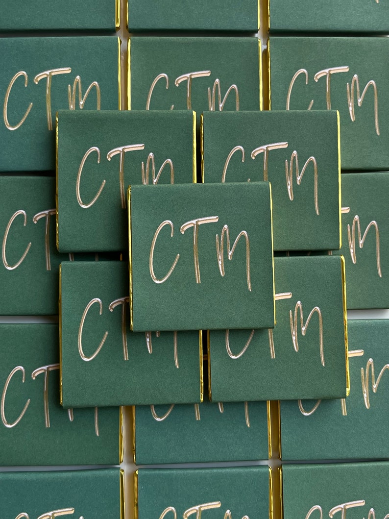 Custom Individually Wrapped Chocolates Business Logo Promotion Favors ...