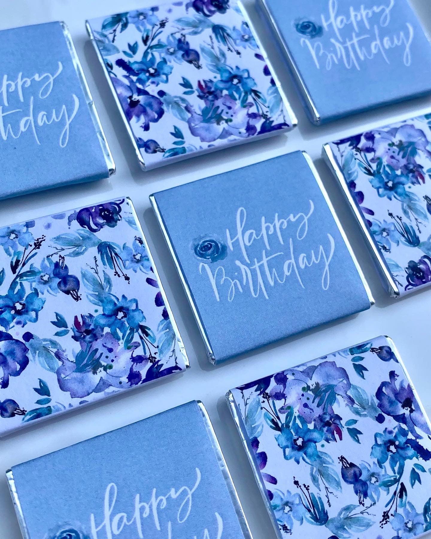 Personalized Custom Individually Wrapped Chocolates Birthday - Etsy