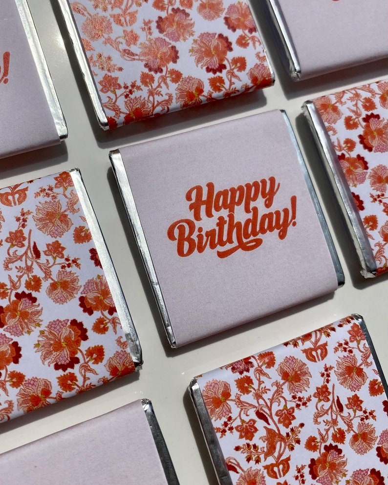 Custom Individually Wrapped Chocolates Graduation Wedding - Etsy