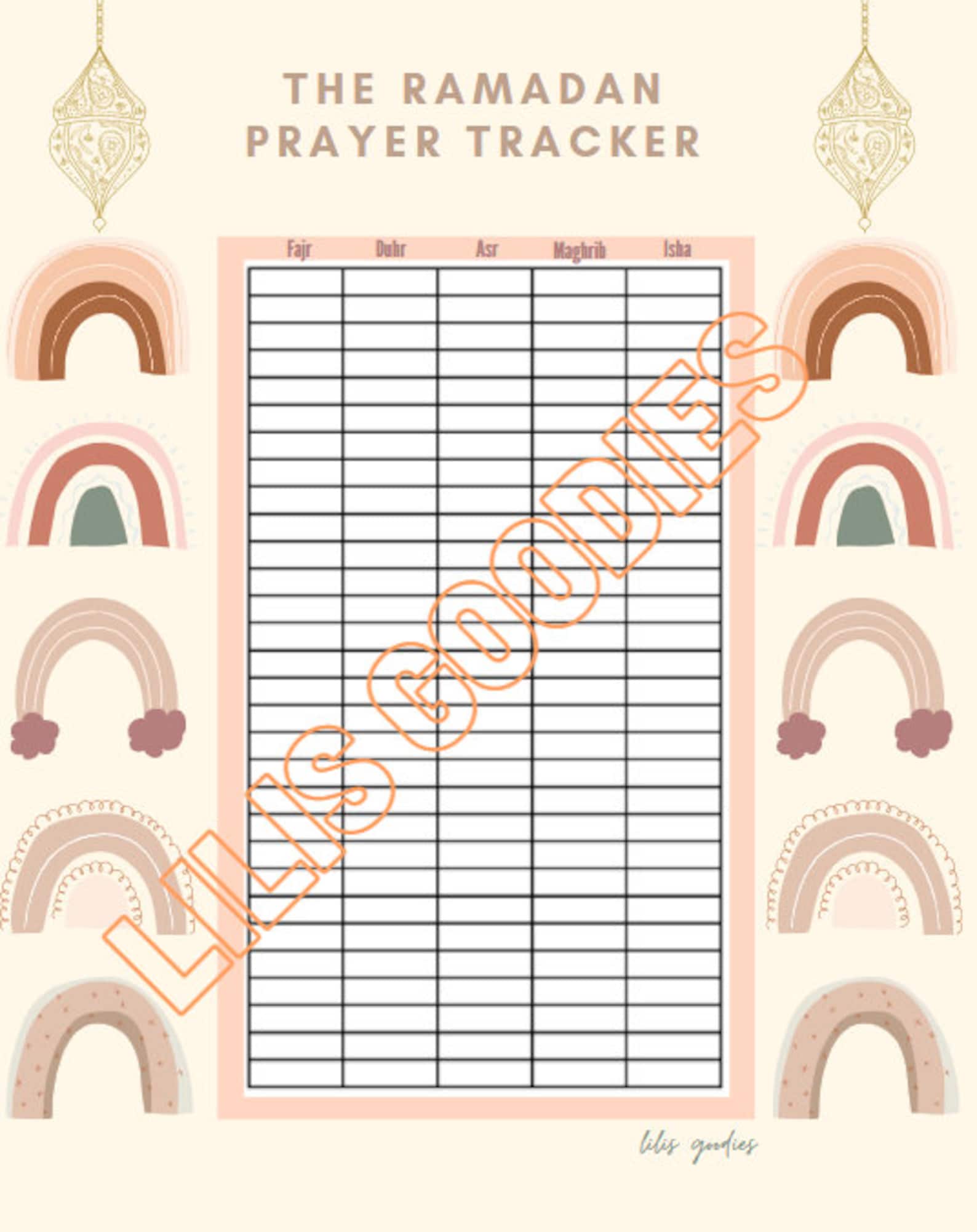Ramadan Digital Download Planner Prayer Salah Tracker Daily | Etsy