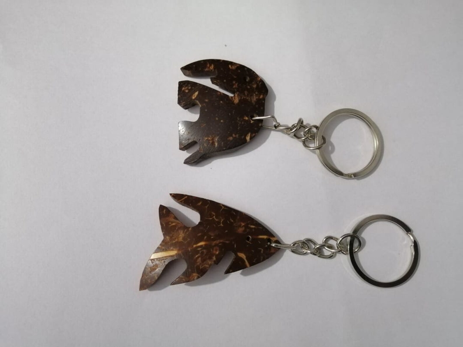 coconut-shell-key-tag-key-ring-key-chain-etsy