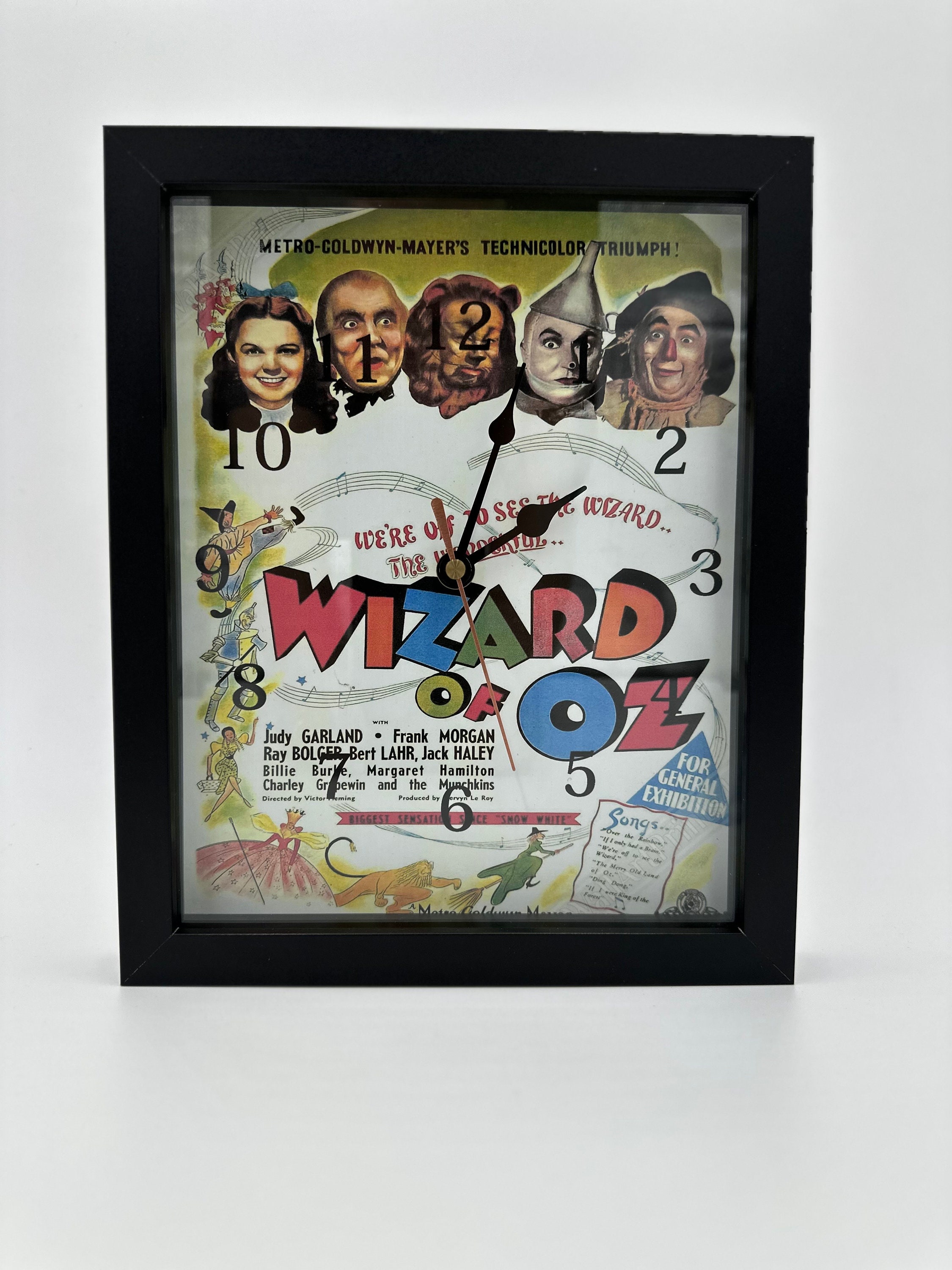Wizard of Oz Movie Poster Shadow Box Clock. 8x10 - Etsy
