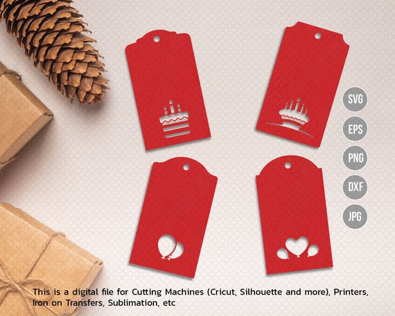 Happy Birthday Tags Svg Birthday Gift Tag Svg Happy - Etsy