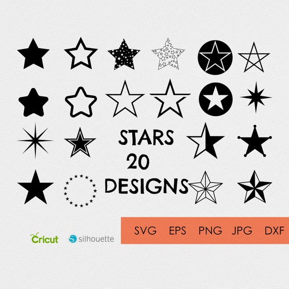 Star SVG Star Clipart Star Svg Dxf Png Pdf Eps Star | Etsy