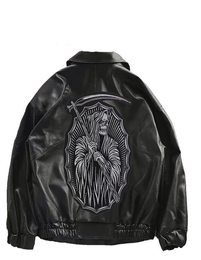 Biker Embroidery Patches Iron on / Japanese Tengu / Grim Reaper / Skull ...