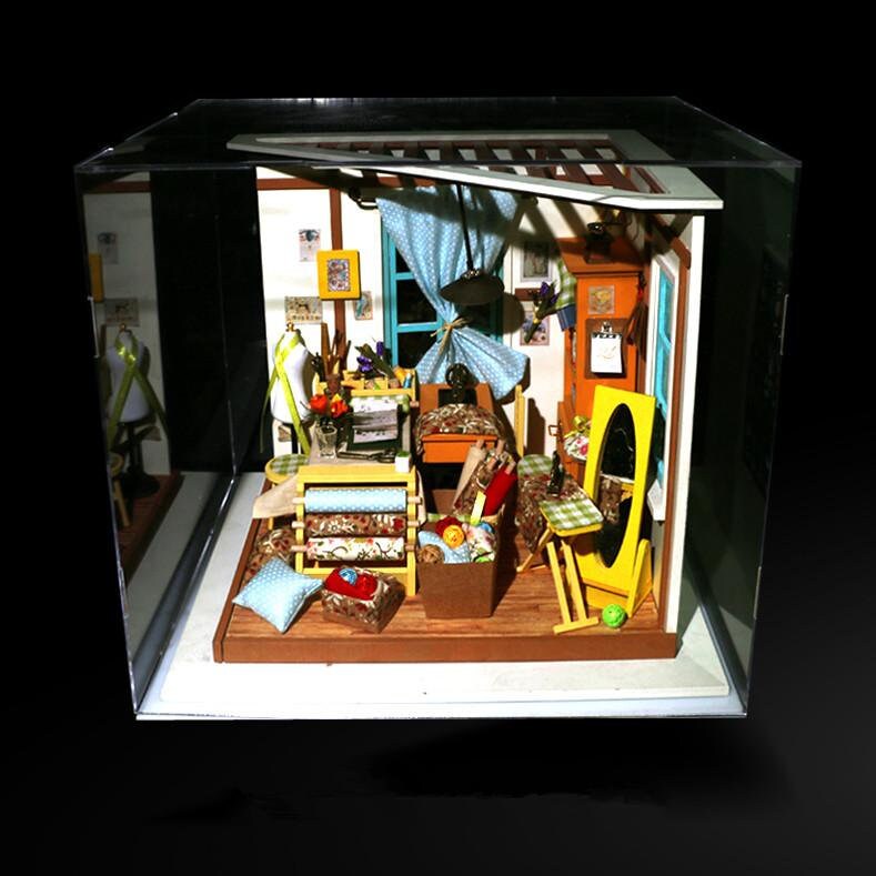 Robotime Rolife Display Case Dust Cover for DIY Miniature House Kits ...