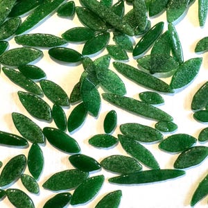 COE 96 Fused Glass Leaves / Petals, Green, Mixed Sizes - Pack of 30 - Etsy