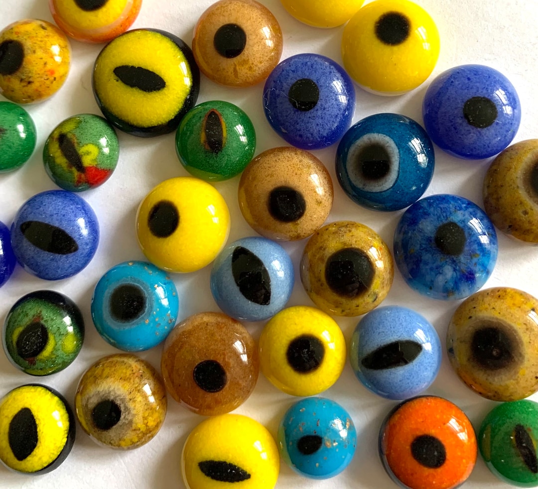 COE 96 Fused Glass Eyes Cabochons - Etsy