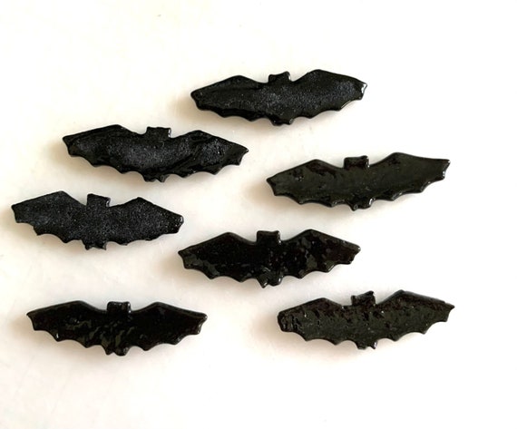 COE 96 Fused Glass Bats Black 1 Inch Pack of 9 - Etsy