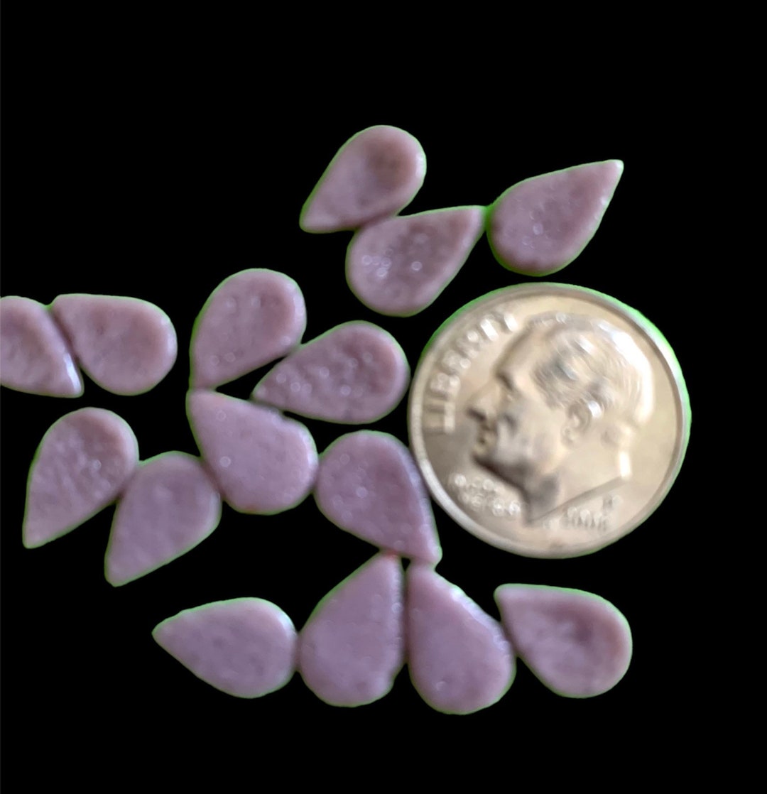 COE 96 Fused Glass Flower Petals 3/8 Inch Small Teardrop - Etsy