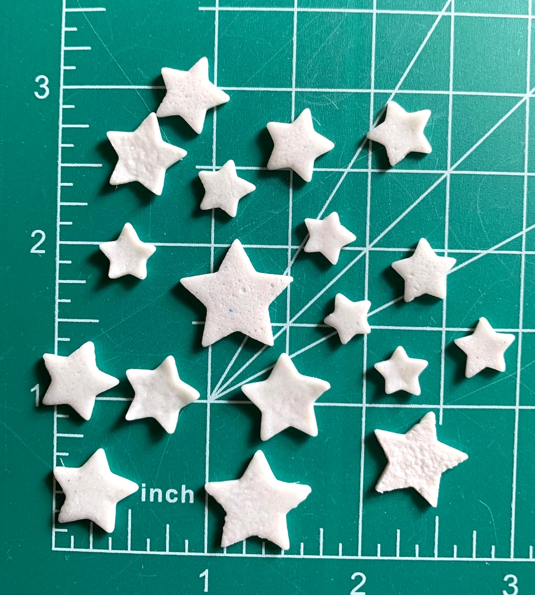 COE 96 Fused Glass Stars, White Mix 3/8 to 3/4 Inch Pack of 18 - Etsy