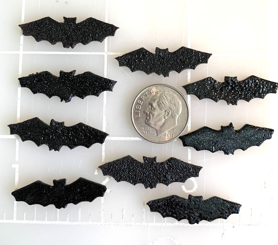COE 96 Fused Glass Bats - Black - 1 Inch - Pack of 10 - Etsy