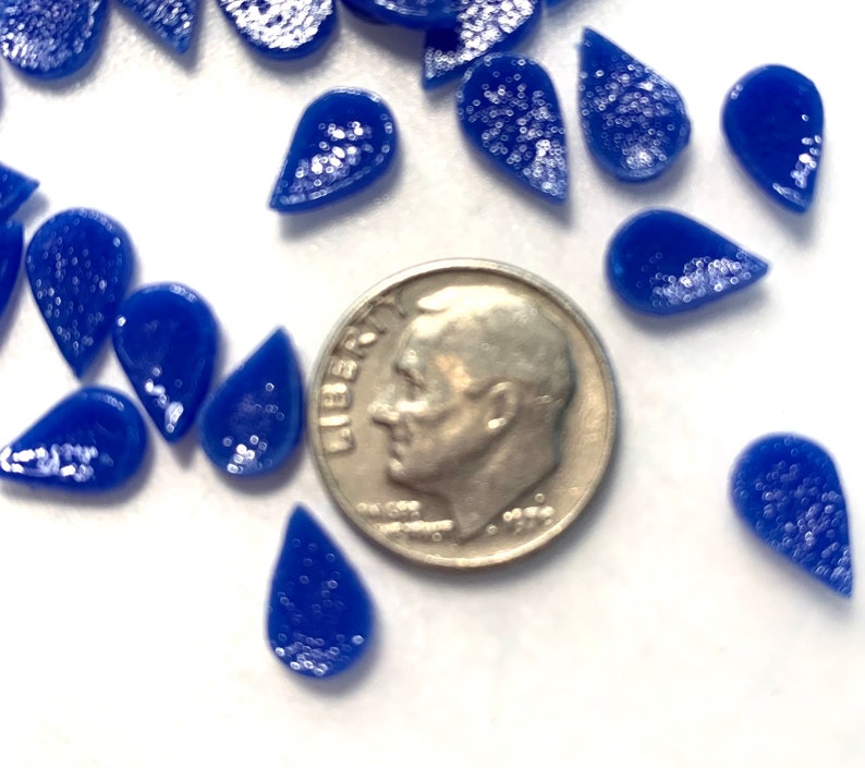 COE 96 Fused Glass Flower Petals Small Teardrops 3/8 Inch - Etsy