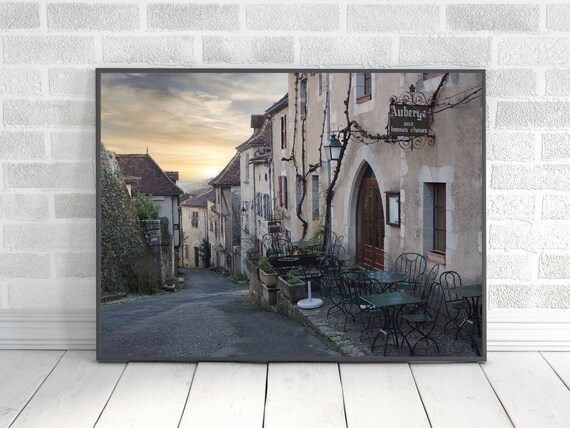 Digital Download French Village Street Scene | Etsy